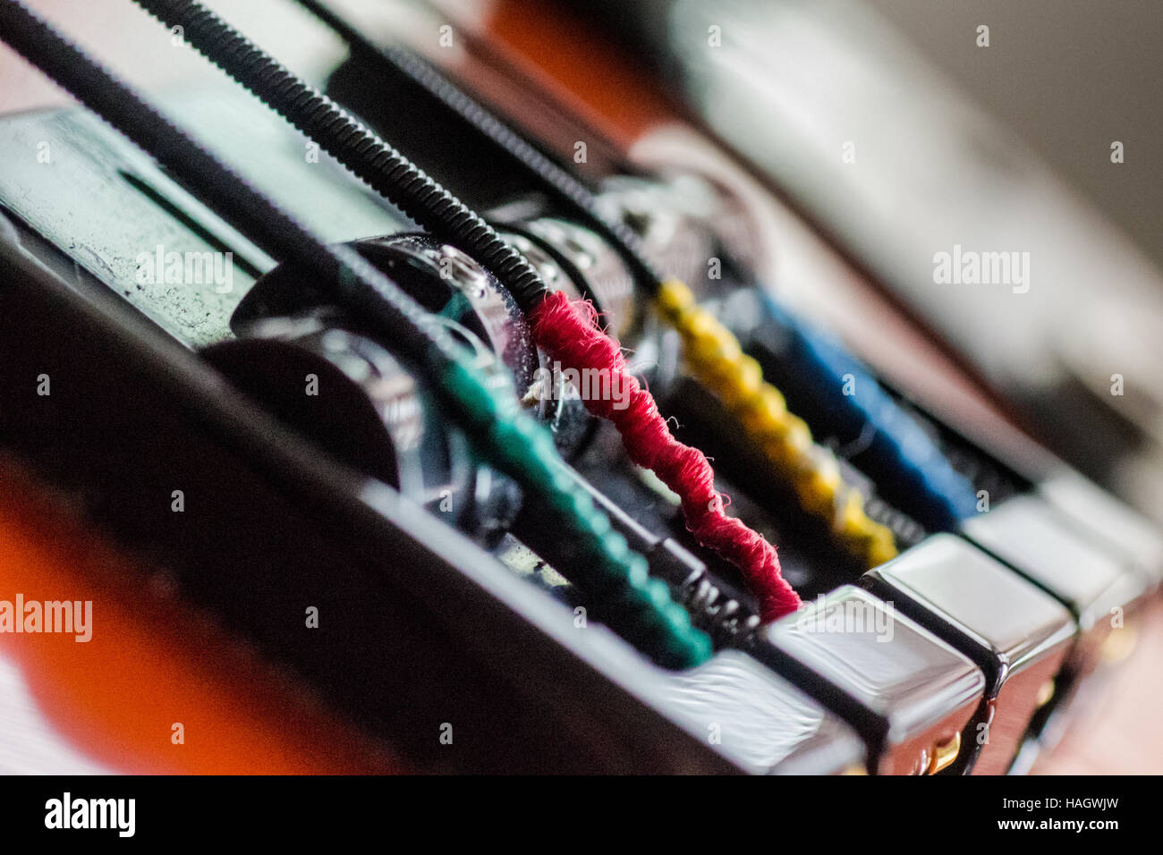 Bridge strings four string hi-res stock photography and images - Alamy