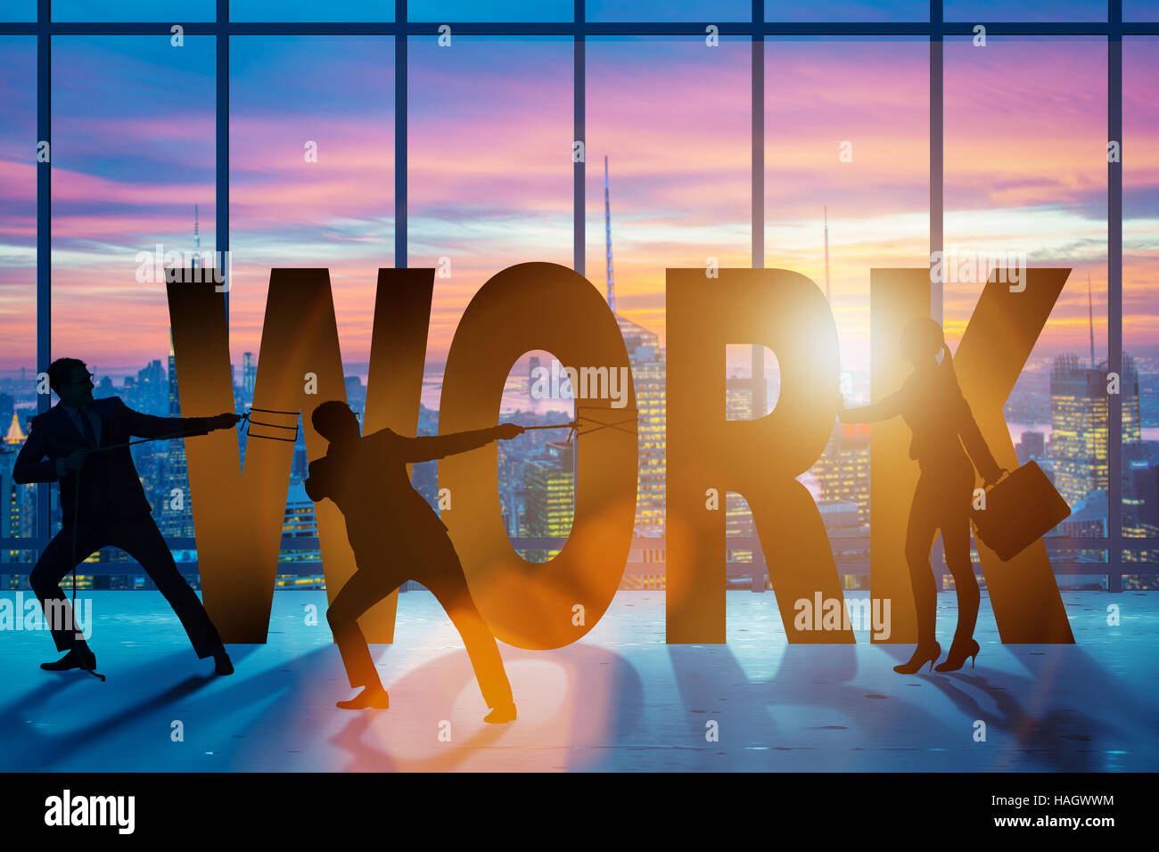 Business concept of hard work Stock Photo - Alamy