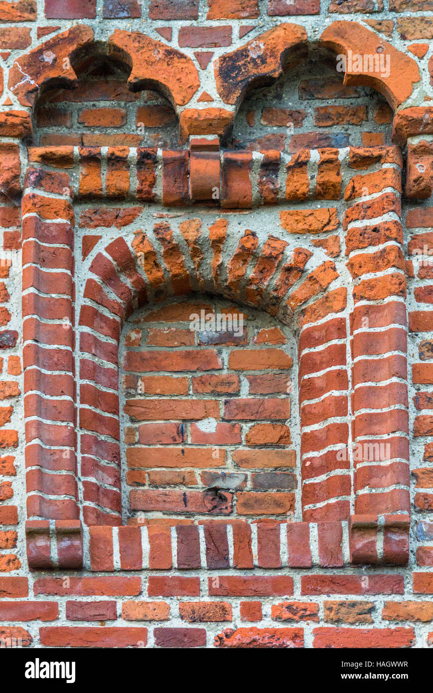 Bricked up window on a city church Stock Photo - Alamy
