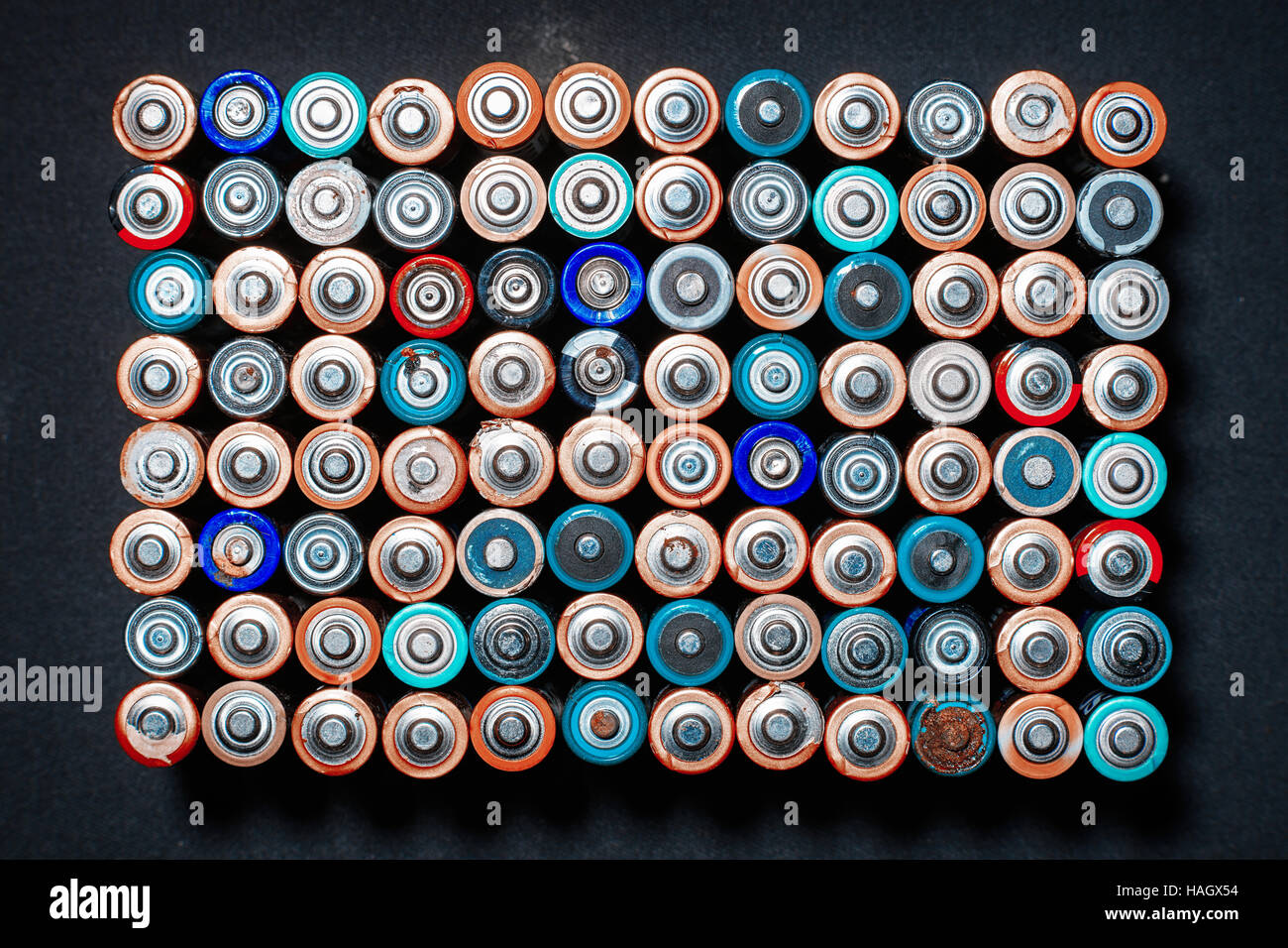 Energy abstract background of colorful batteries Stock Photo - Alamy
