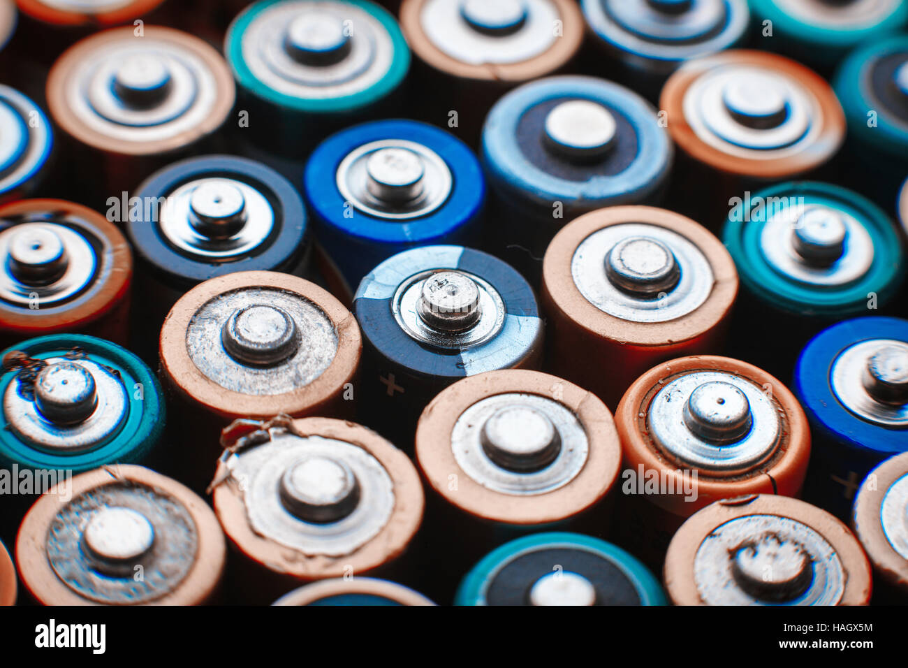 Energy abstract background of colorful batteries Stock Photo - Alamy