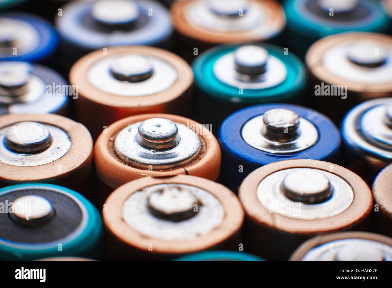 Energy abstract background of colorful batteries Stock Photo - Alamy