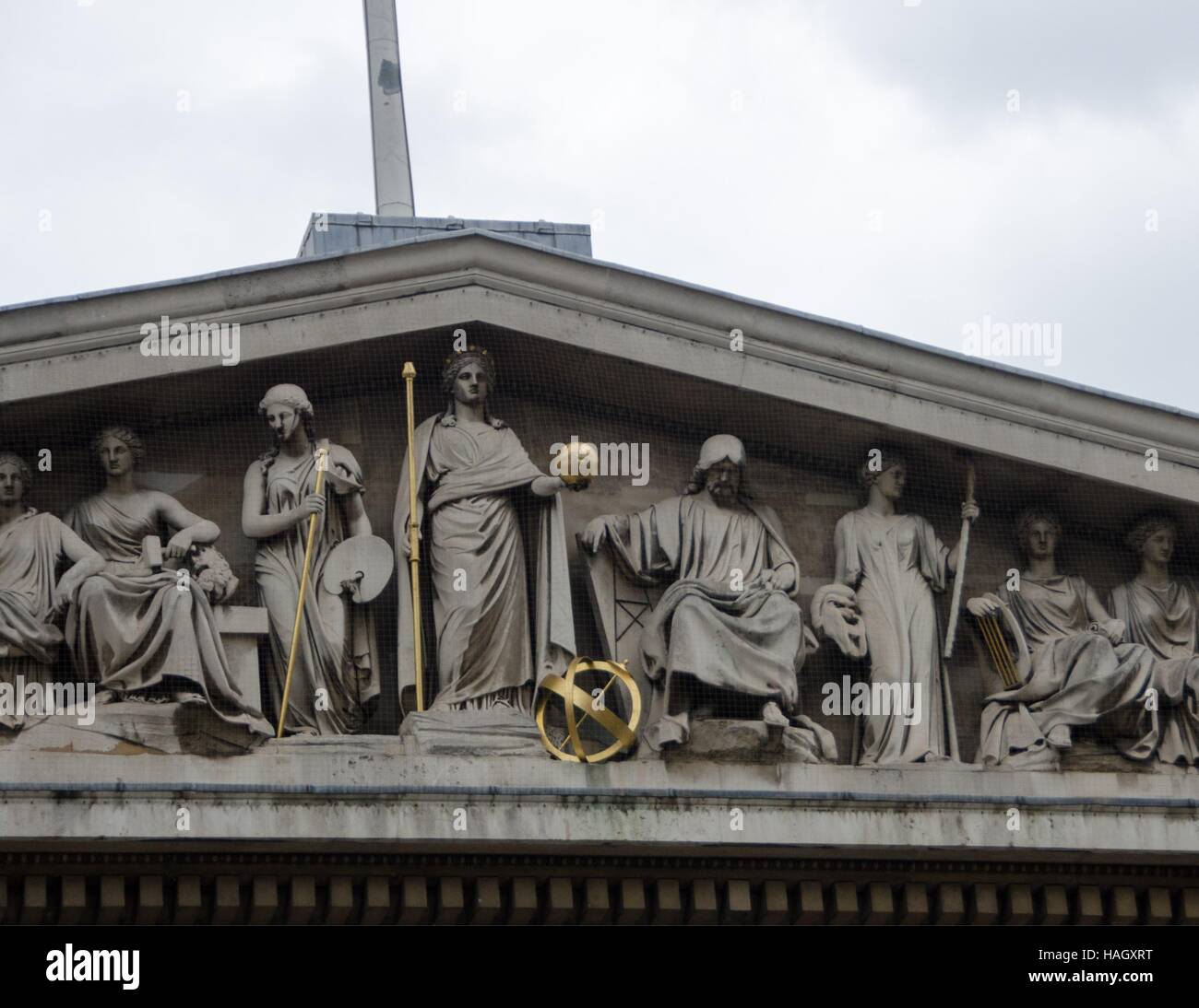 Details of the Pediment above the Museum Street entrance of the British ...