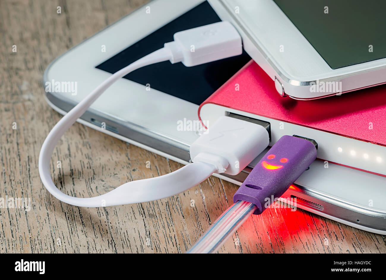 Charging smartphone power bank hi-res stock photography and images - Alamy
