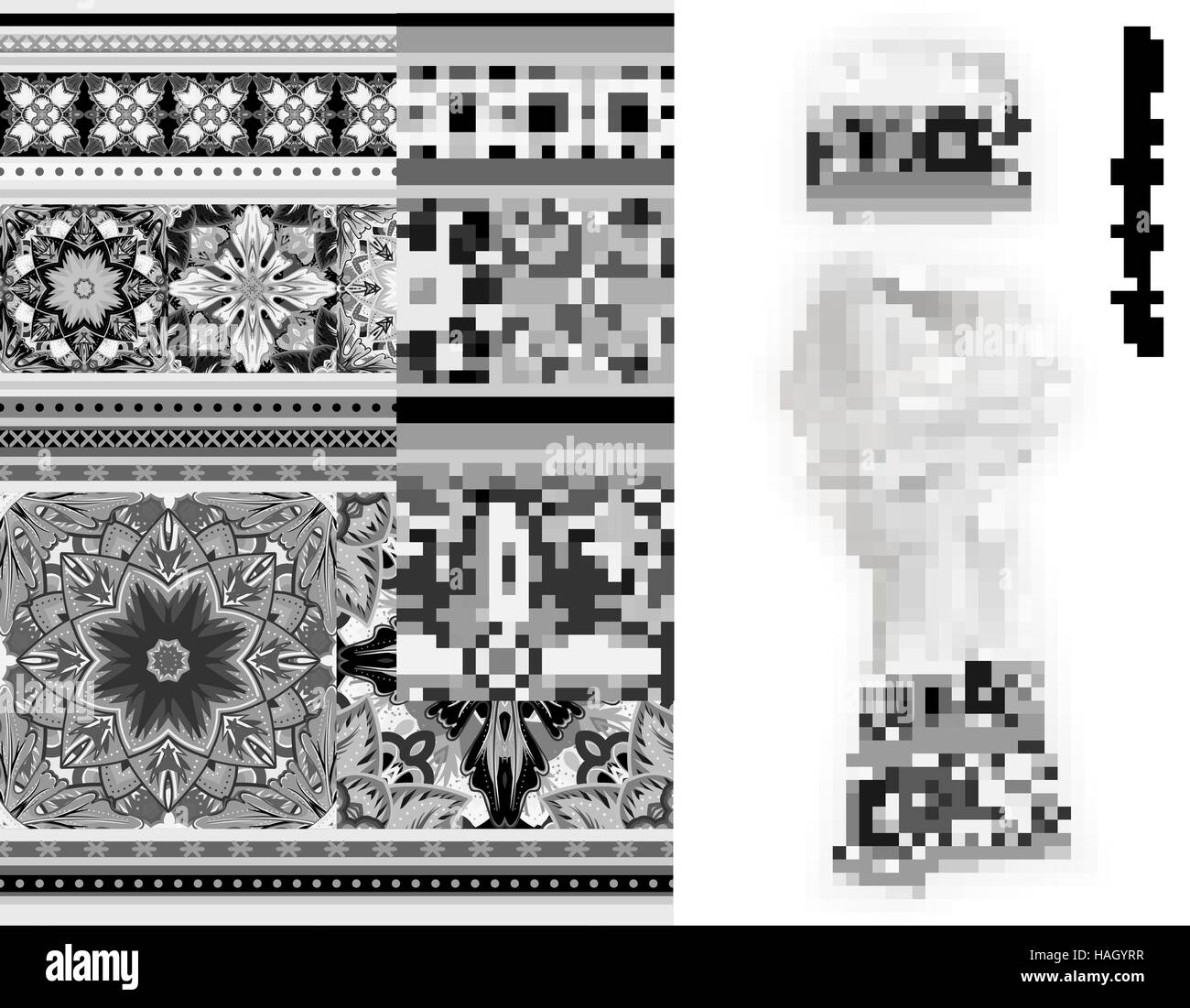 Ukrainian scarf Stock Vector Images - Alamy