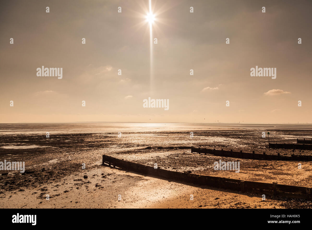 Sunny beach in Southend on Sea Stock Photo - Alamy