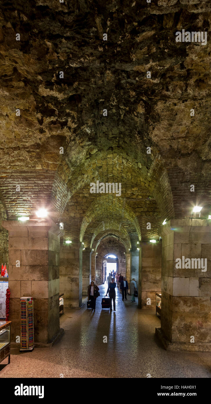Underground of Diocletian's Palace, Split, Croatia Stock Photo - Alamy