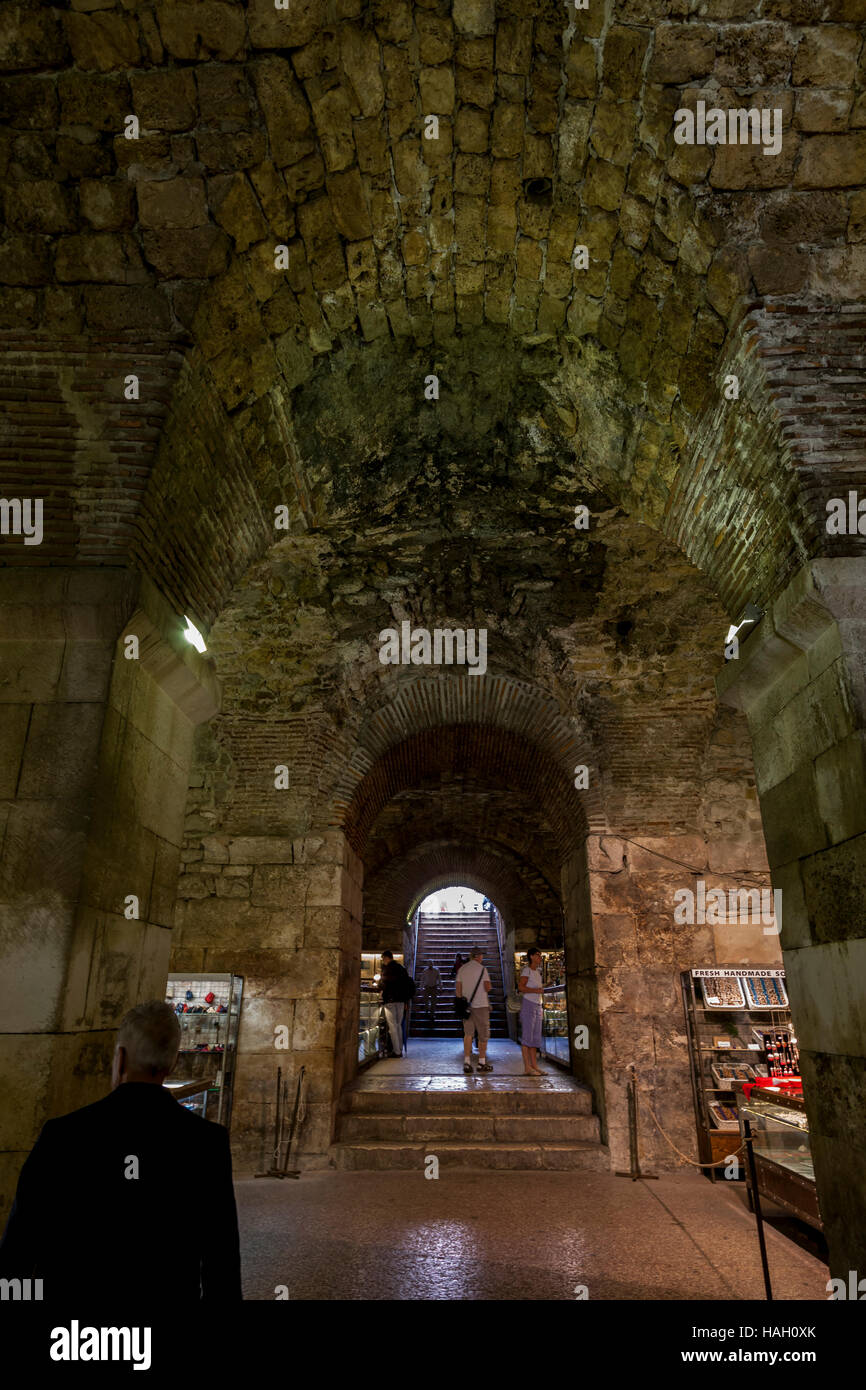 Underground of Diocletian's Palace, Split, Croatia Stock Photo - Alamy