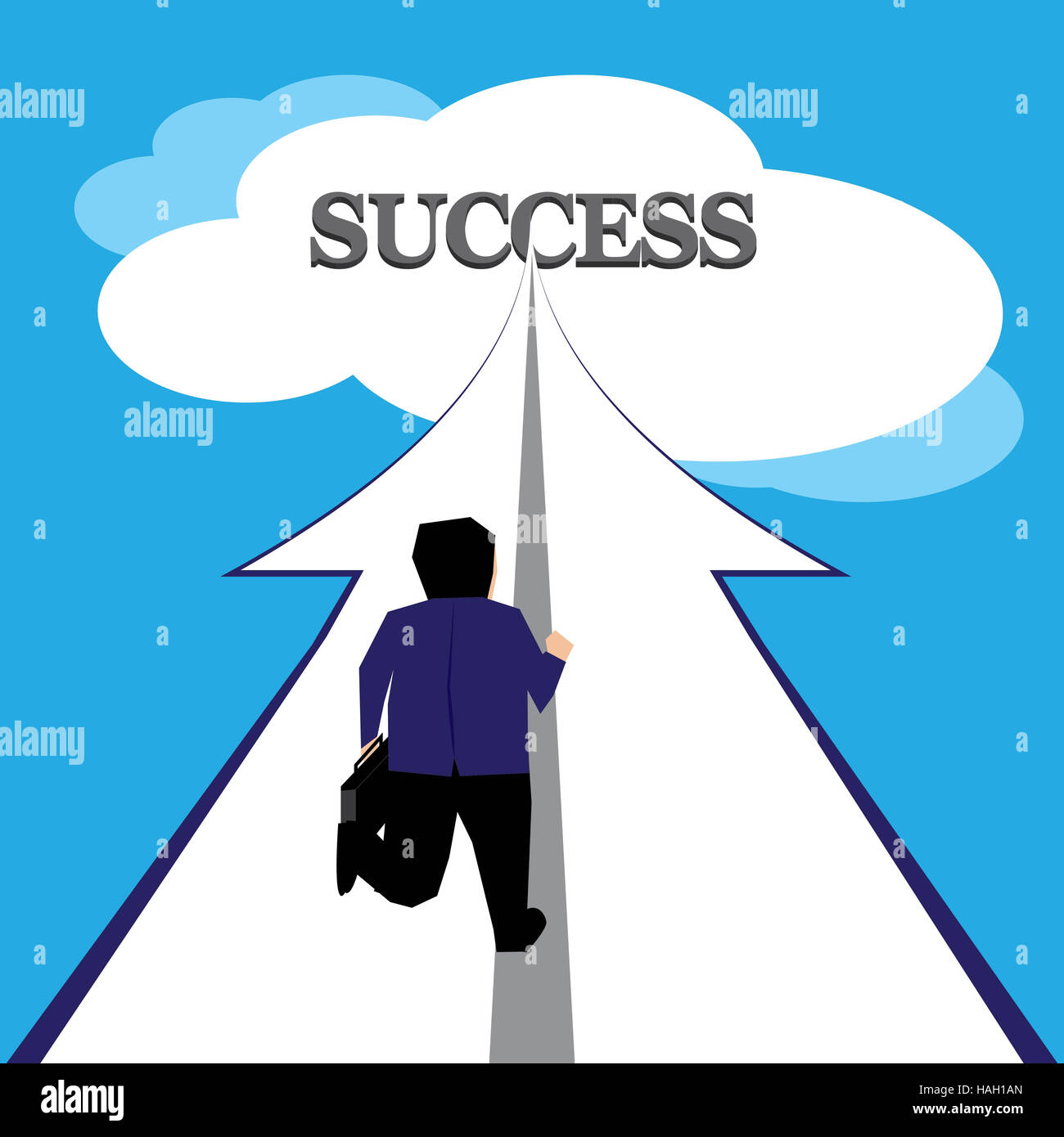 Successful businessman running on hi-res stock photography and images ...