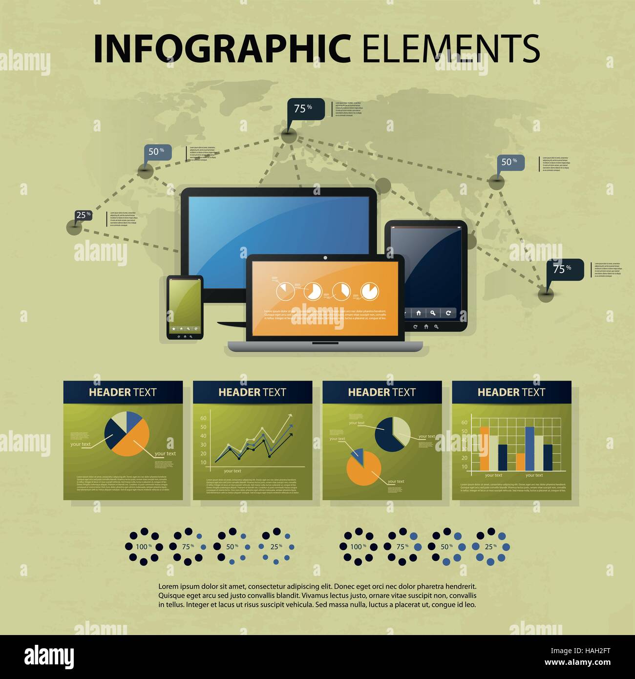 Retro bar chart hi-res stock photography and images - Alamy