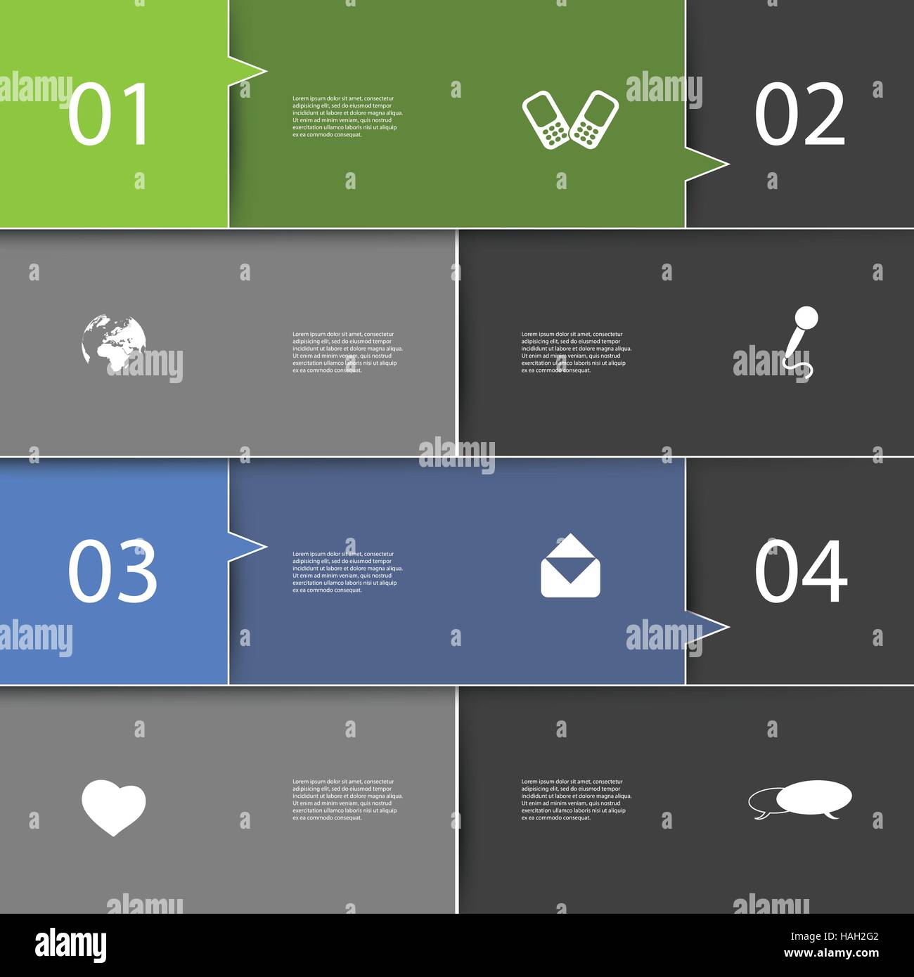 Colorful Speech Bubble Cover Designs with Icons - Illustration in ...