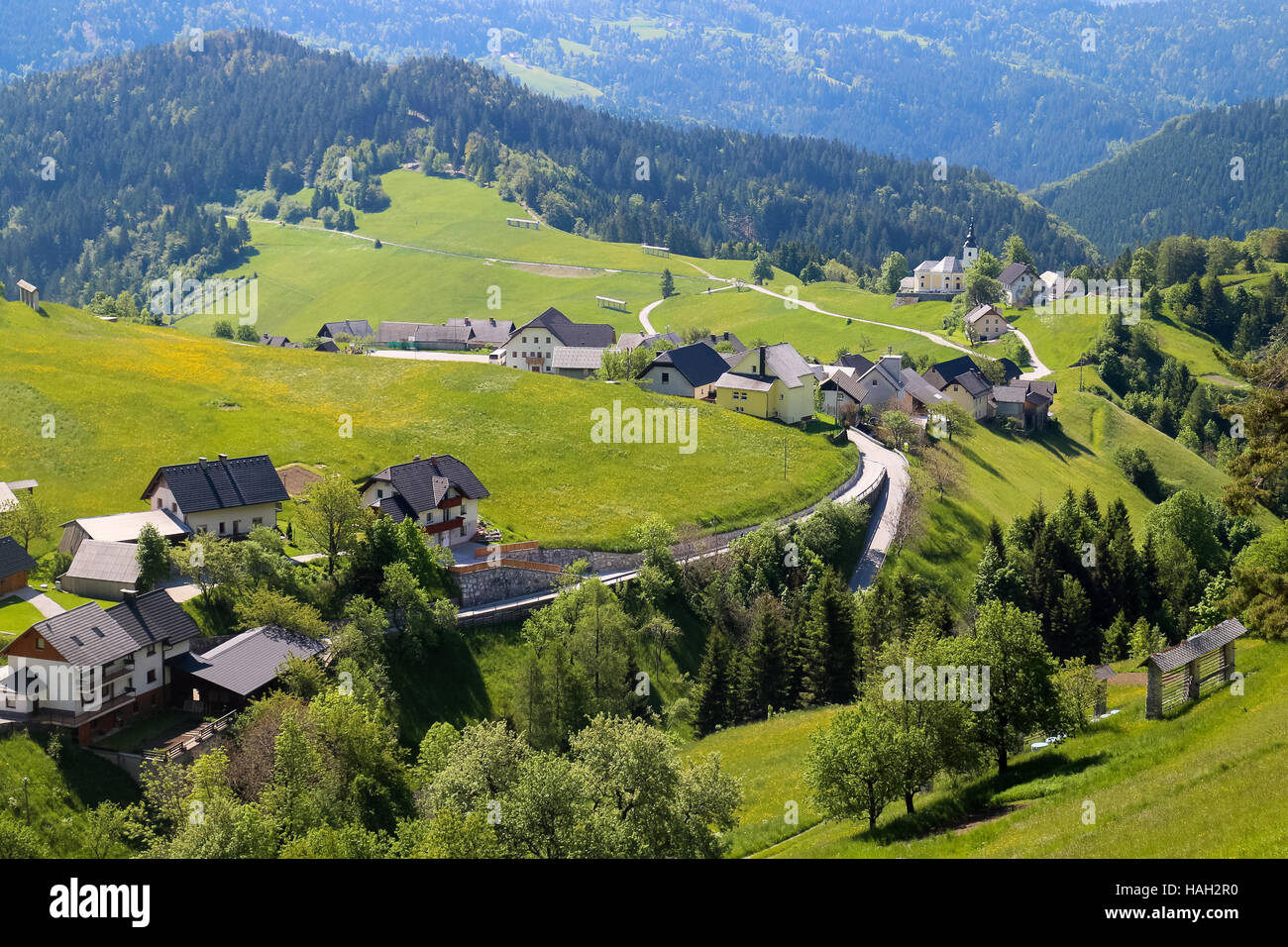 Village in slovenia hi-res stock photography and images - Alamy