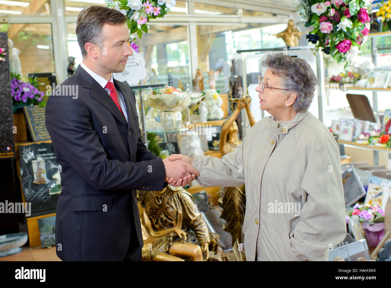 greeting a client Stock Photo - Alamy