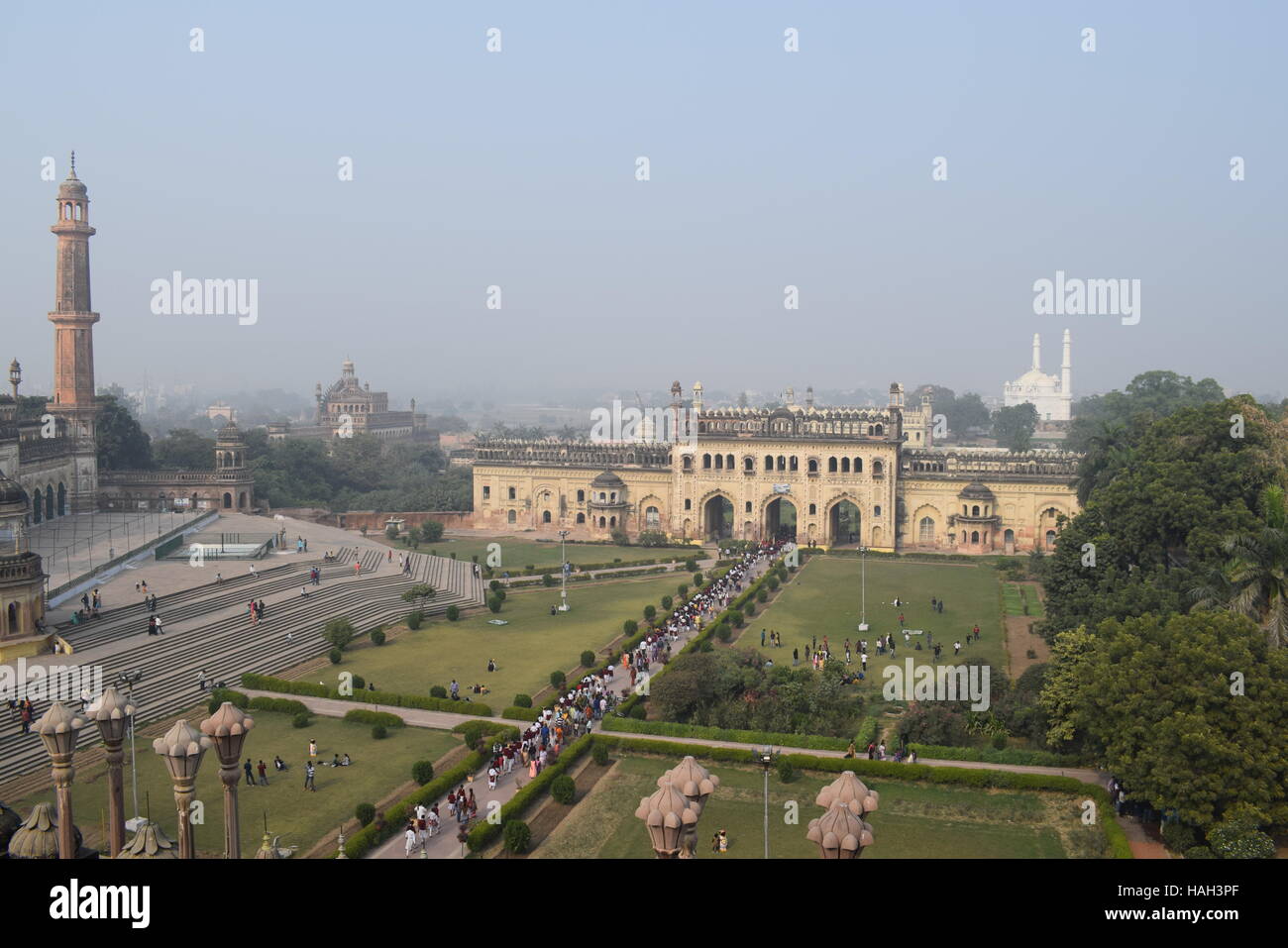 Aerial View of Bada Imambara Entrance Stock Photo - Alamy