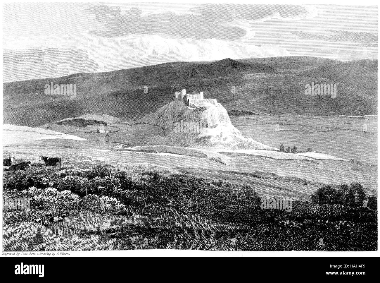 Cennen castle Black and White Stock Photos & Images - Alamy