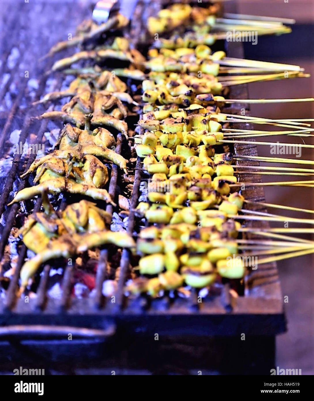Cooked food on the streets of Asia Thailand, Bangkok Stock Photo - Alamy