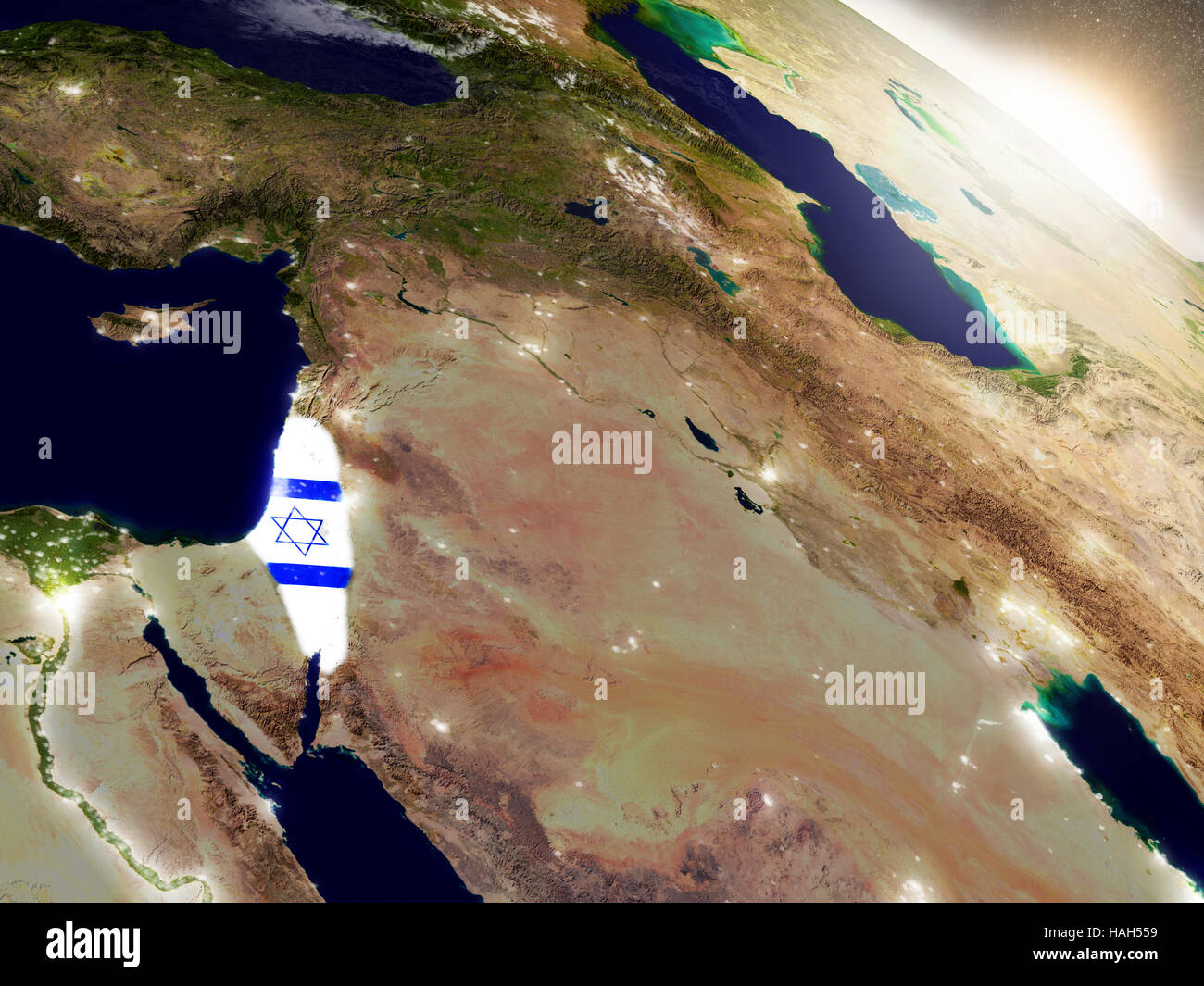 Map satellite geography israel hi-res stock photography and images - Alamy