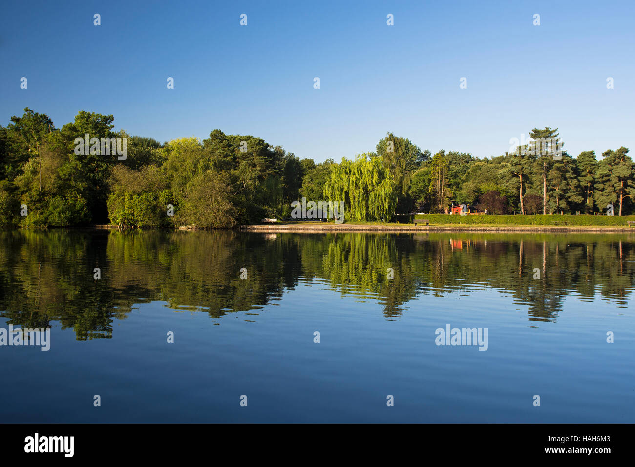 Calm water blue sky hi-res stock photography and images - Alamy
