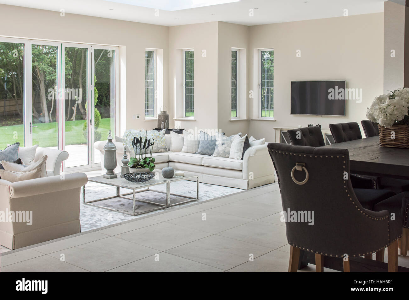 Interior of luxury house in England Stock Photo - Alamy