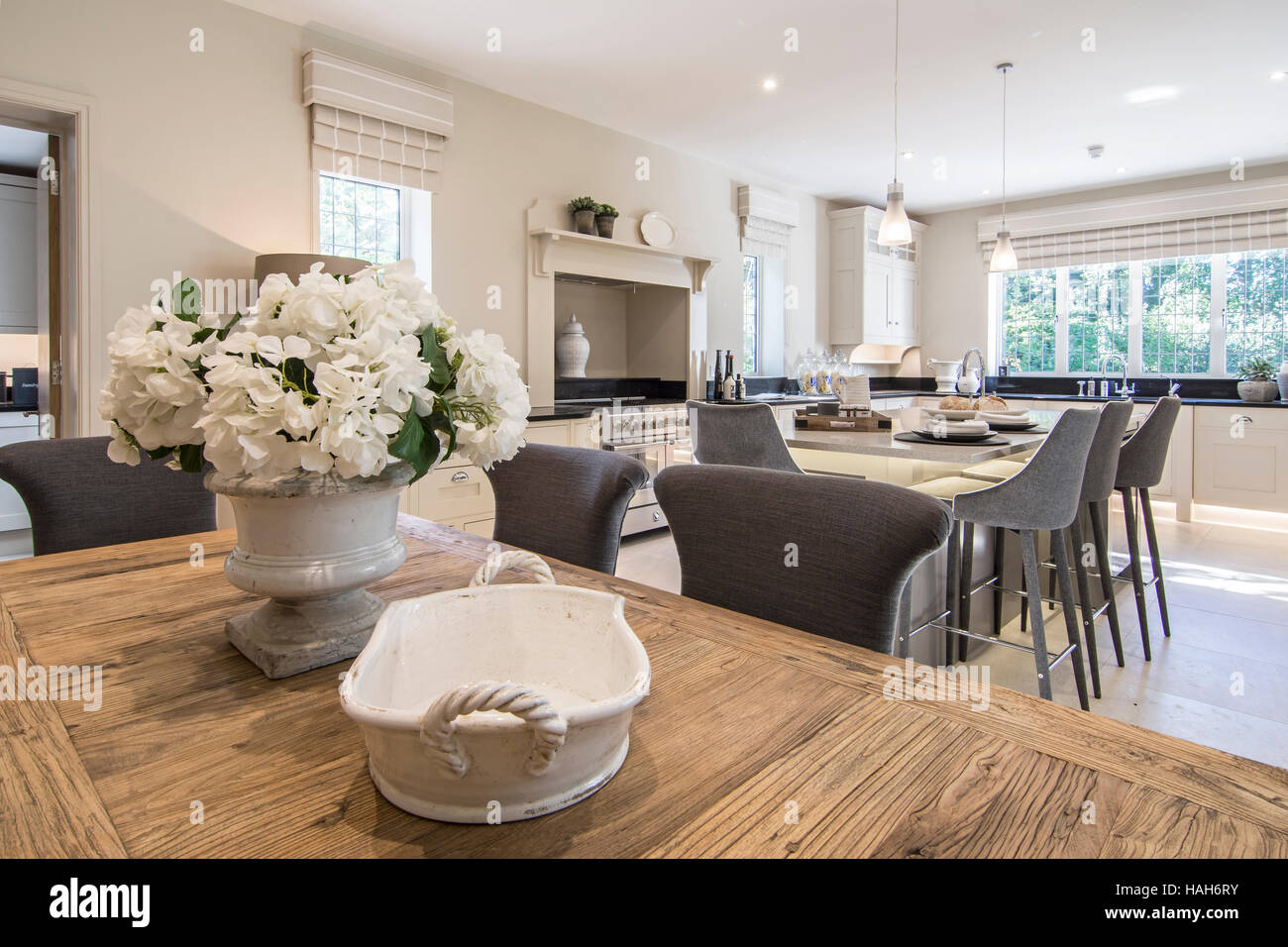 Interior of luxury house in England Stock Photo - Alamy