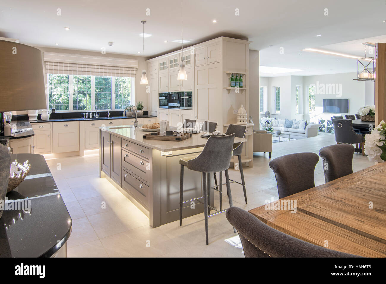 Interior of luxury house in England Stock Photo - Alamy