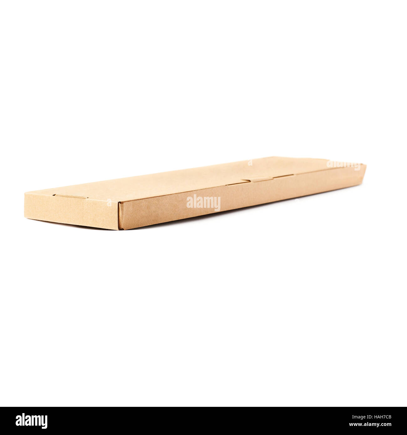 Cardboard box isolated over white background Stock Photo - Alamy