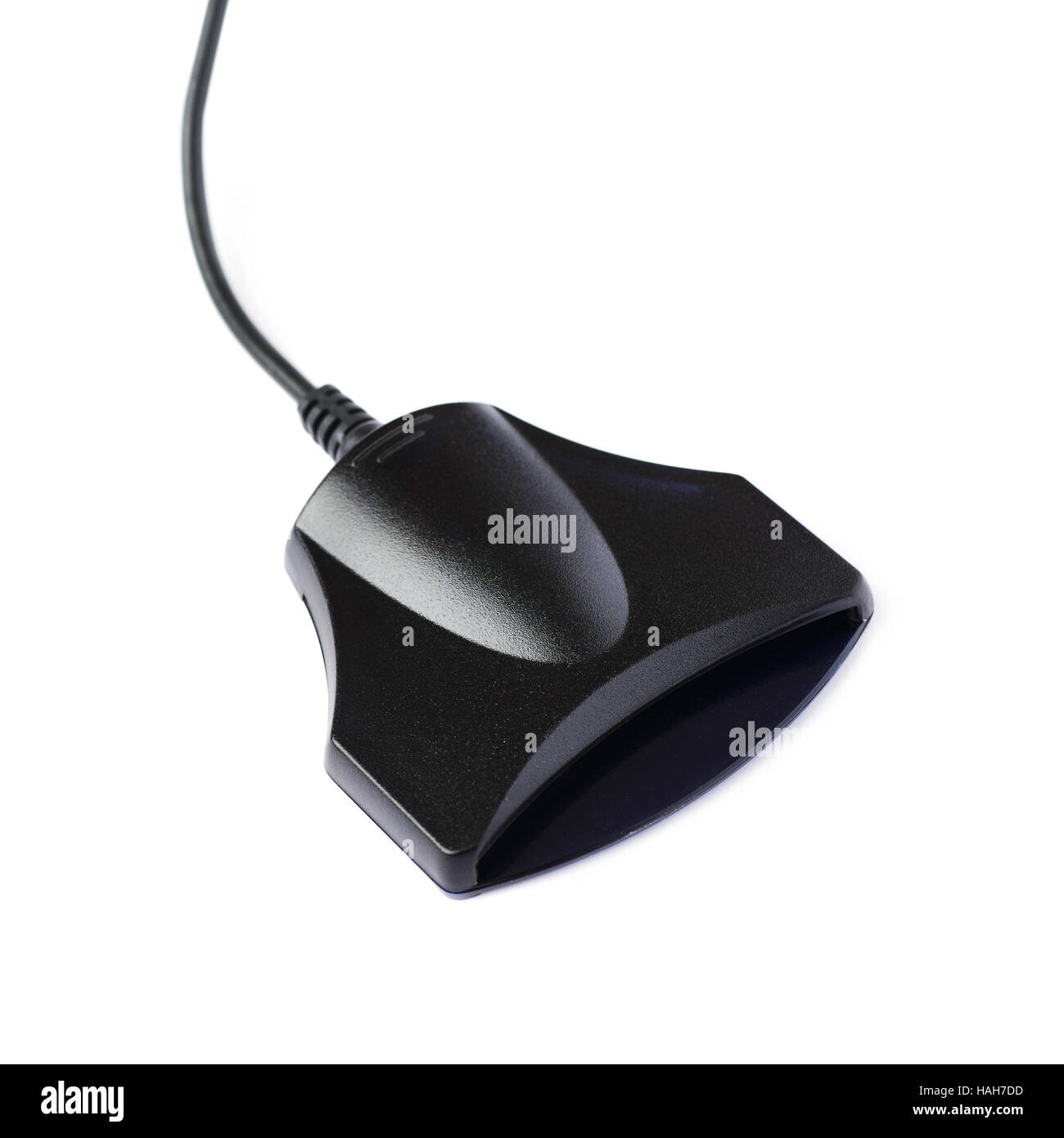 Identity authentication card reader isolated over white background ...