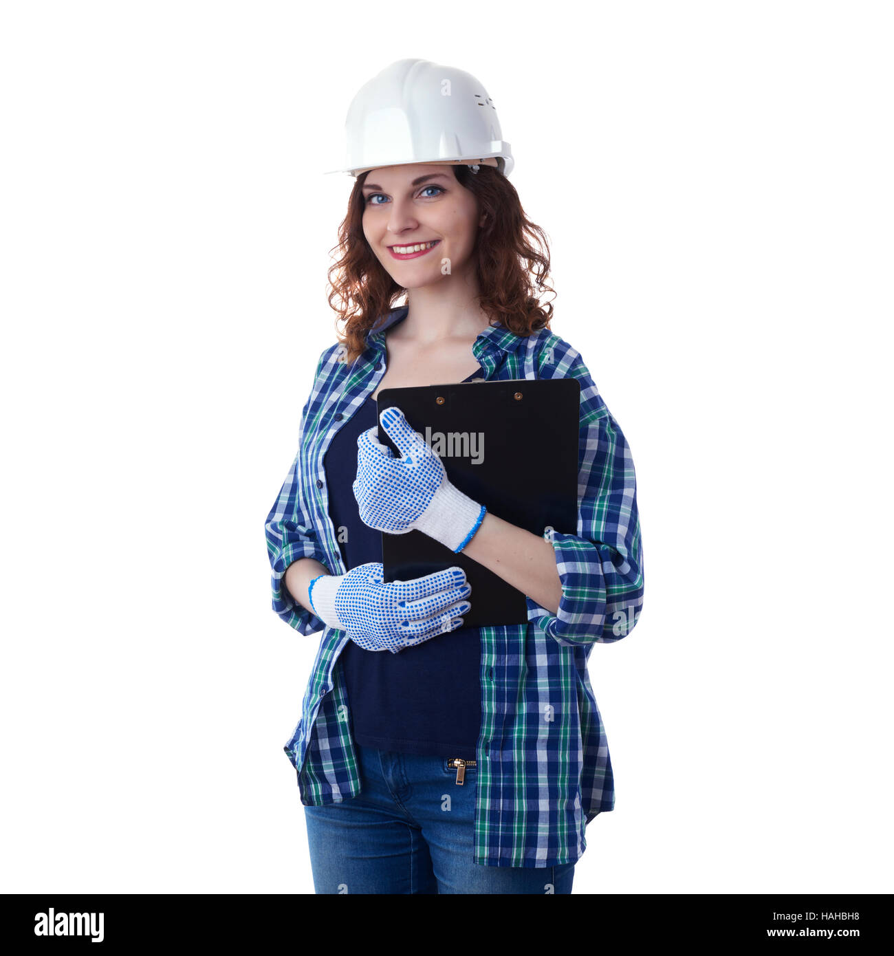 Young woman in casual clothes over white isolated background Stock ...