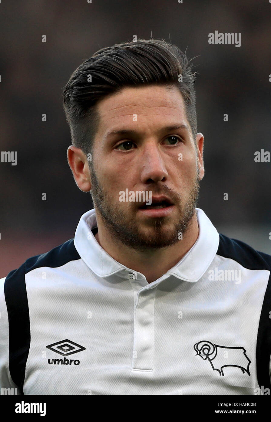 Derby County's Jacob Butterfield Stock Photo - Alamy