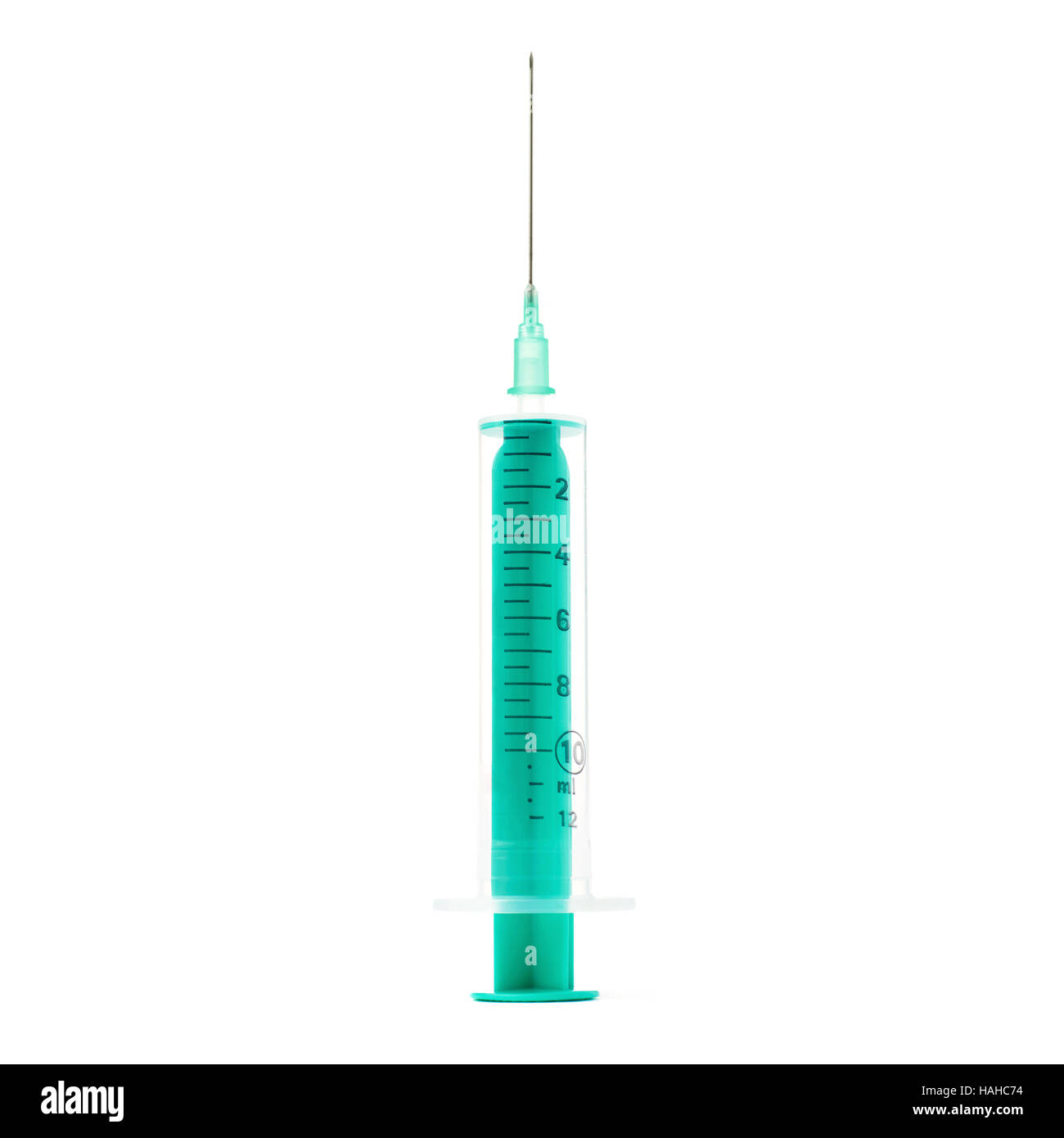 Medical syringe with needle isolated over white background Stock Photo ...
