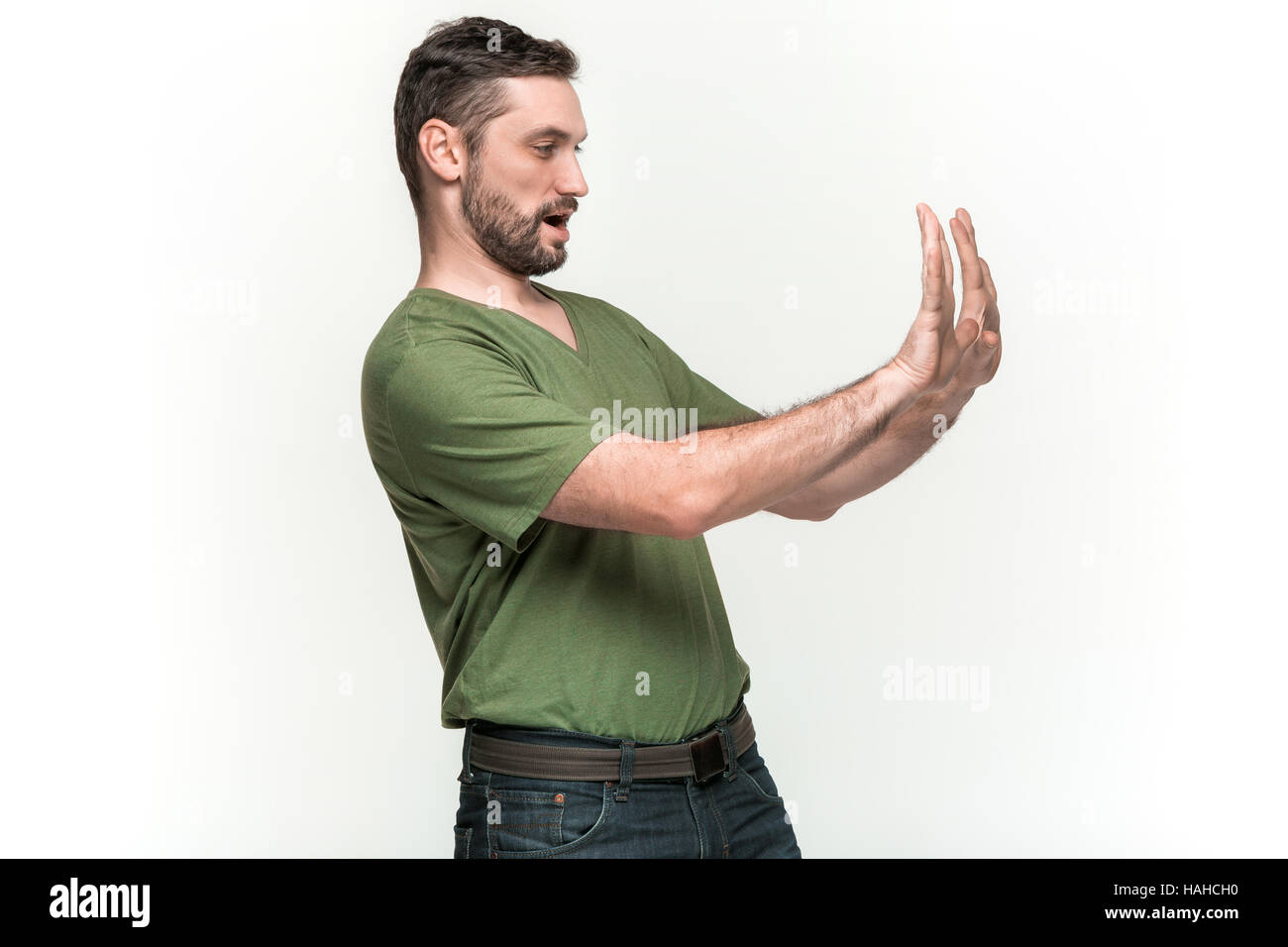 Guy look right hi-res stock photography and images - Alamy