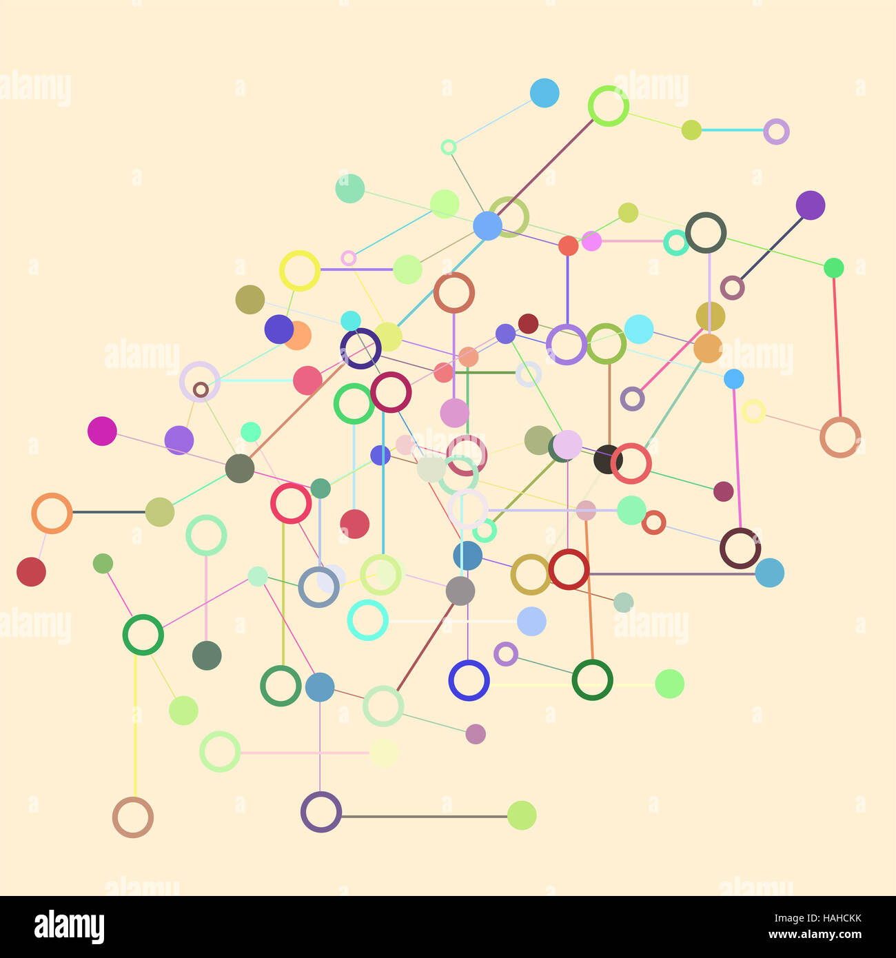 Social Network Graphic Concept. Abstract Background with Dots Array and Lines. Geometric Modern ...