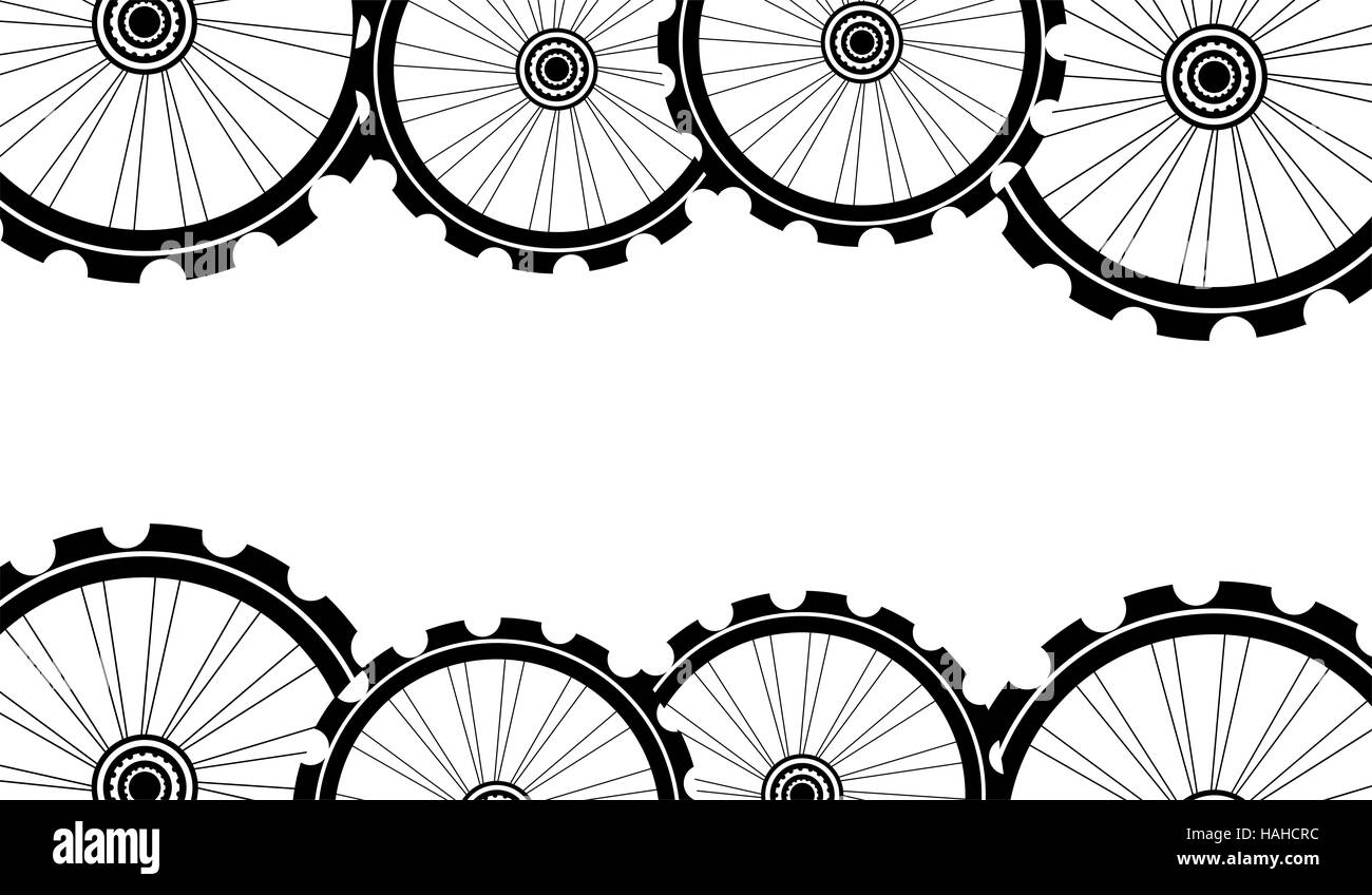 bike wheels background pattern. Pattern of bicycle wheels Stock Photo ...