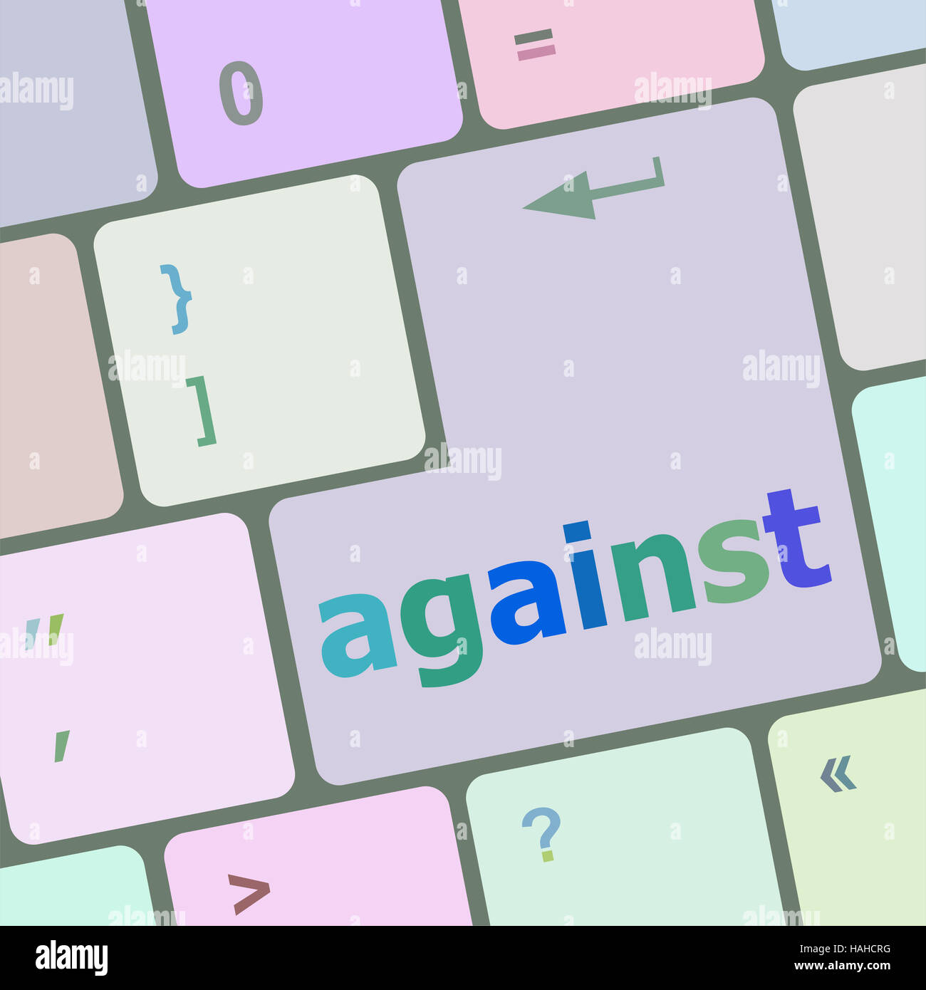 against word on computer pc keyboard key Stock Photo - Alamy