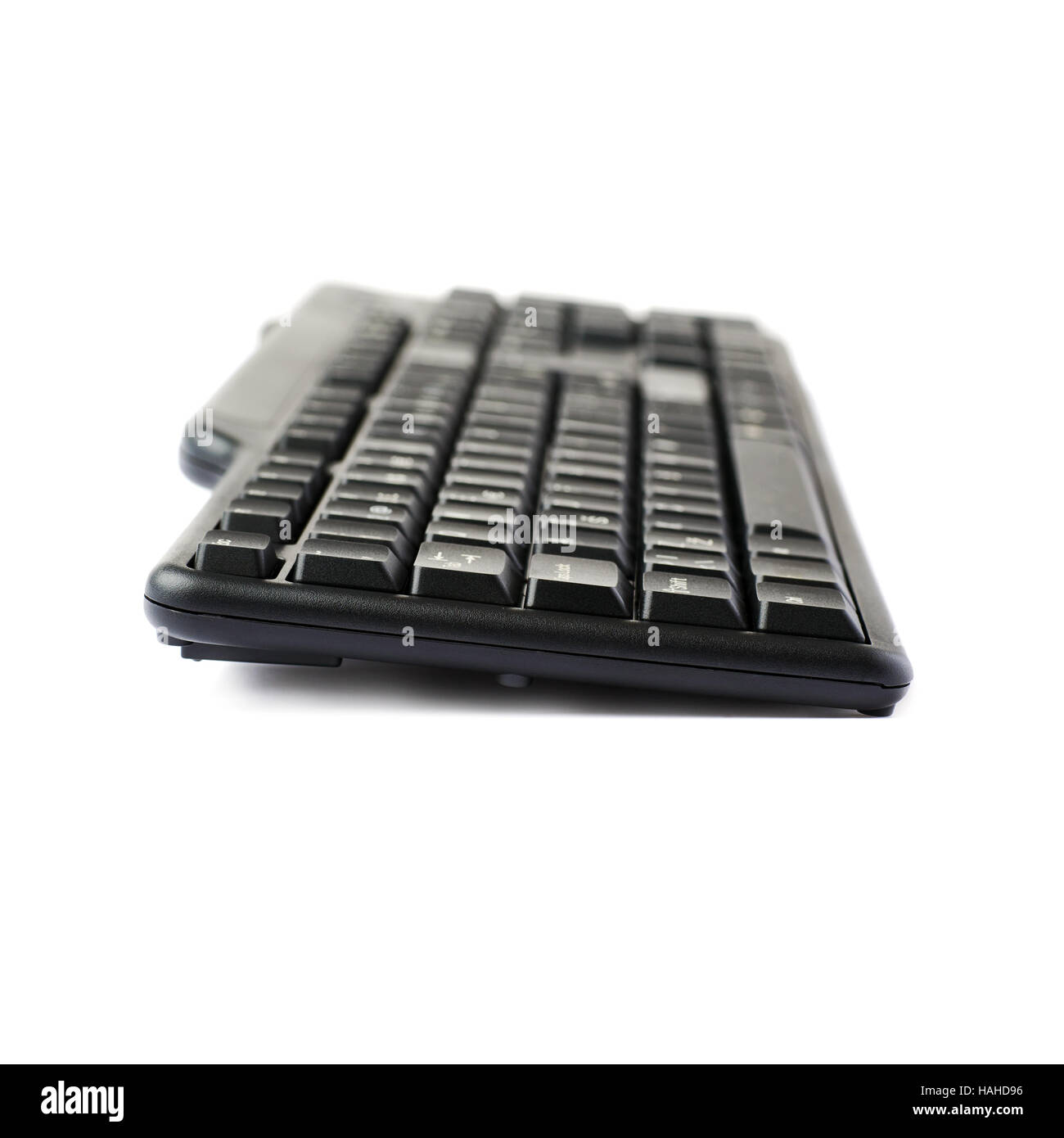 Black keyboard isolated over white background Stock Photo - Alamy