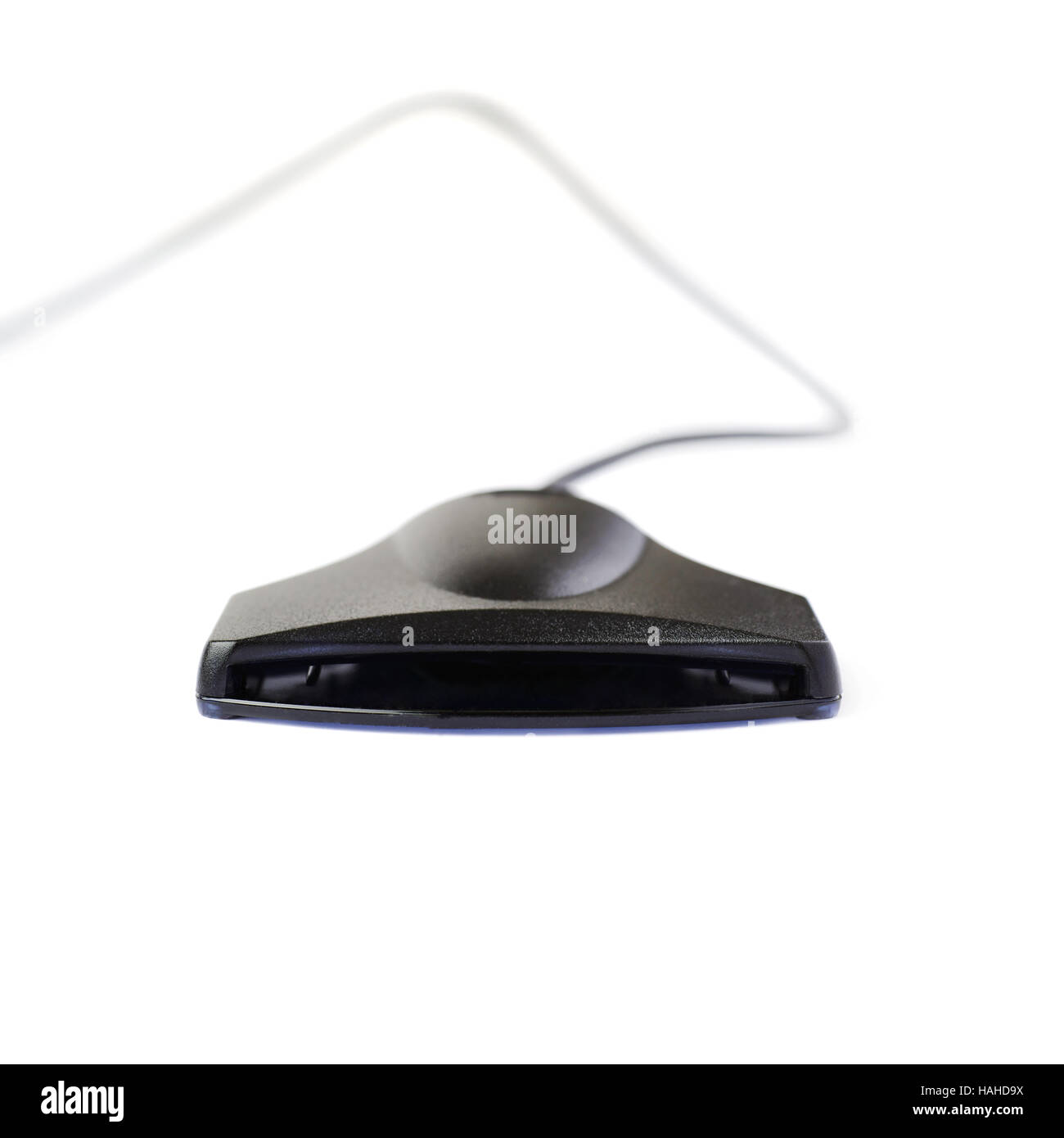 Identity authentication card reader isolated over white background ...