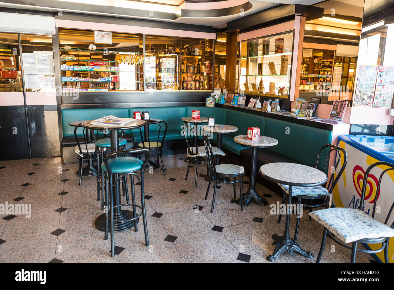 Café interior. Rimini Italy Stock Photo - Alamy