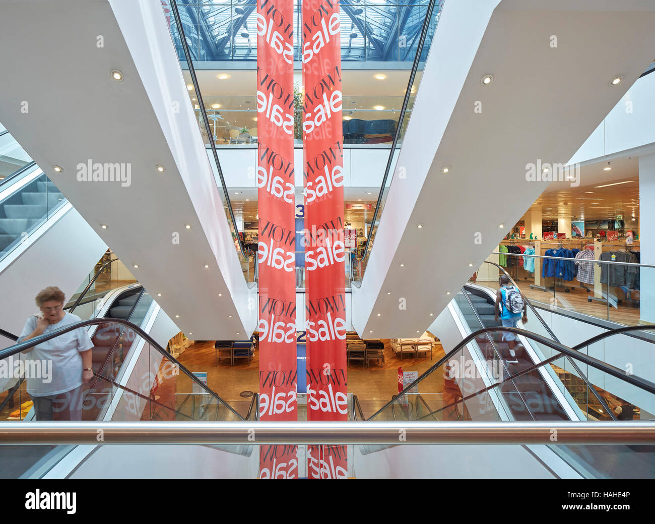 Retail Interior of department store Berlin Germany. Architectural Stock ...
