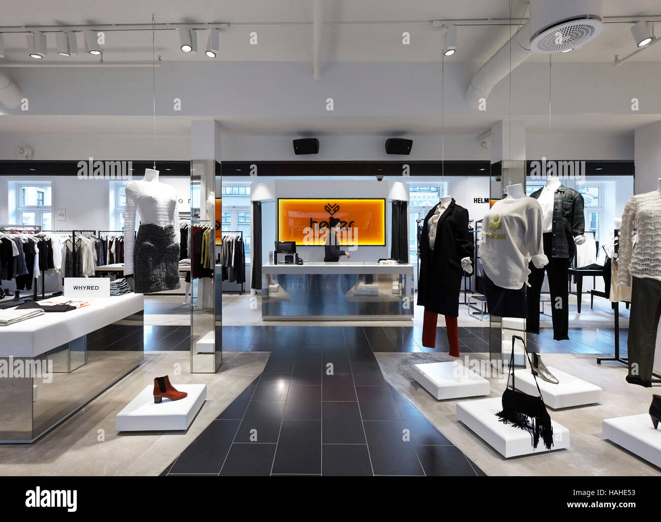 Interior view in Oslo department store. Architectural Stock, Various ...