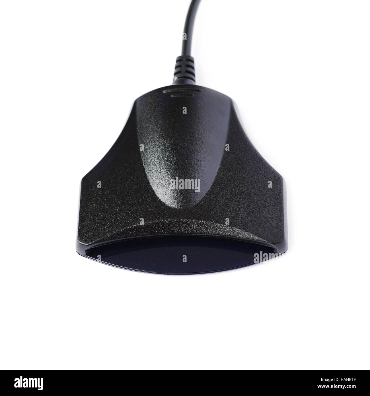 Identity authentication card reader isolated over white background ...