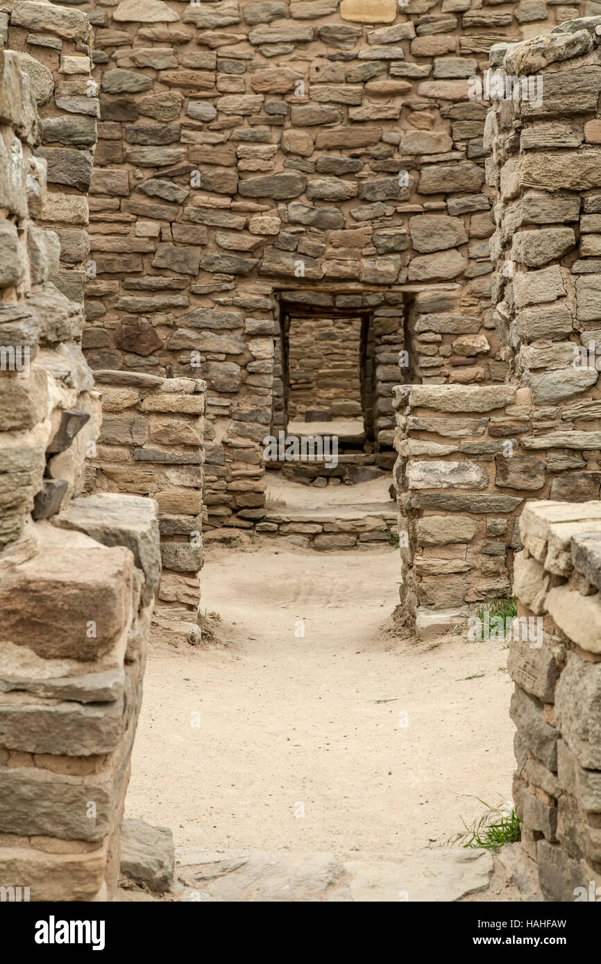 West Ruin rooms, Aztec Ruins National Monument, Aztec, New Mexico USA ...