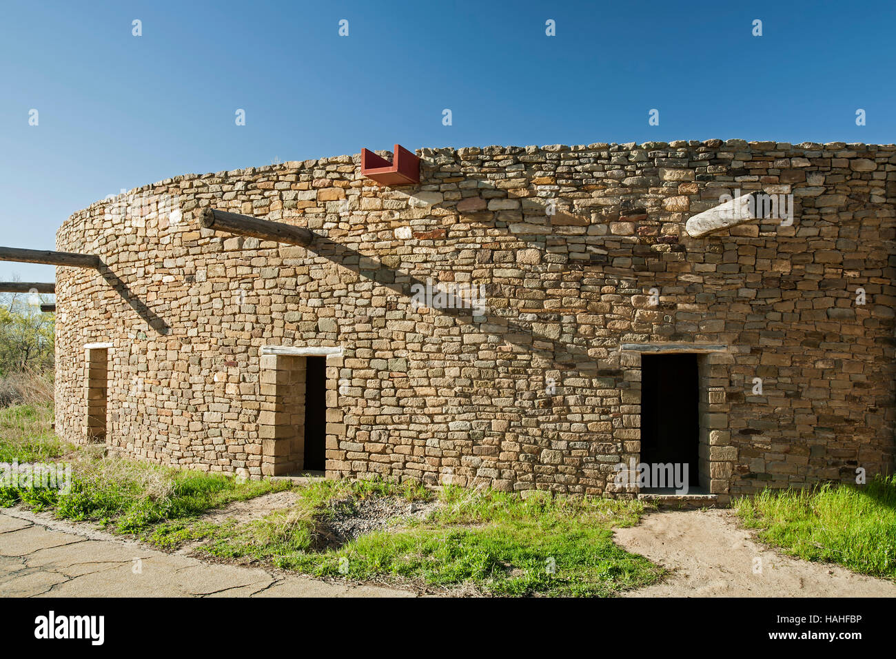 Great Kiva (reconstructed), Aztec Ruins National Monument, Aztec, New ...