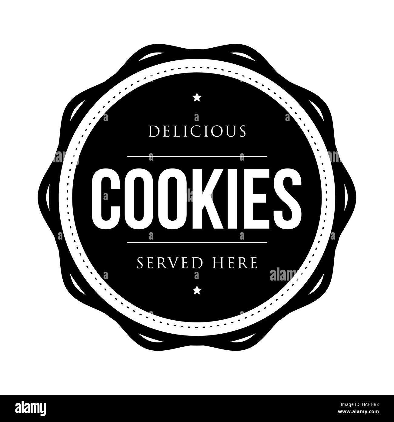 Food background cookies round Black and White Stock Photos & Images - Alamy