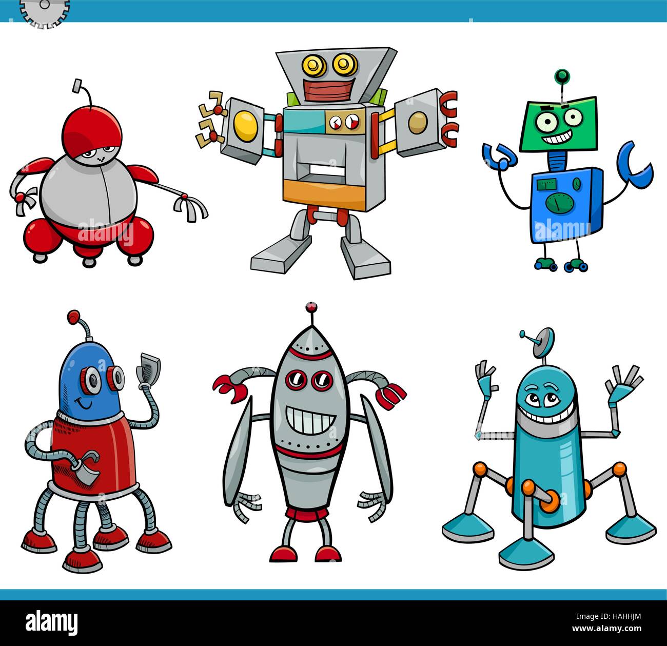 Cartoon illustration robot fantasy characters Stock Vector Images - Alamy