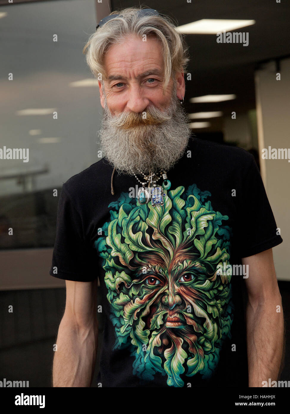 A visitor to a convention of witches in Brighton Stock Photo - Alamy