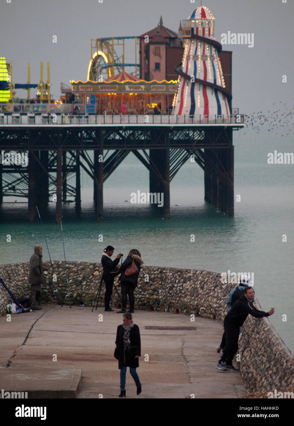 Brighton Pier, as seen from above the beach Stock Photo - Alamy