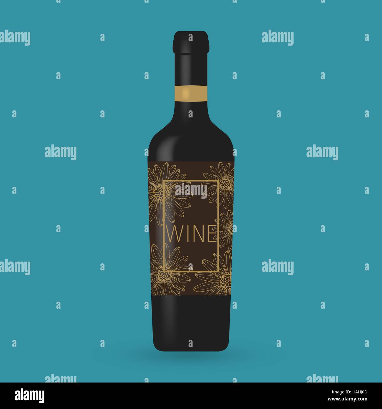 wine bottle packaging vector design Stock Vector Image & Art - Alamy