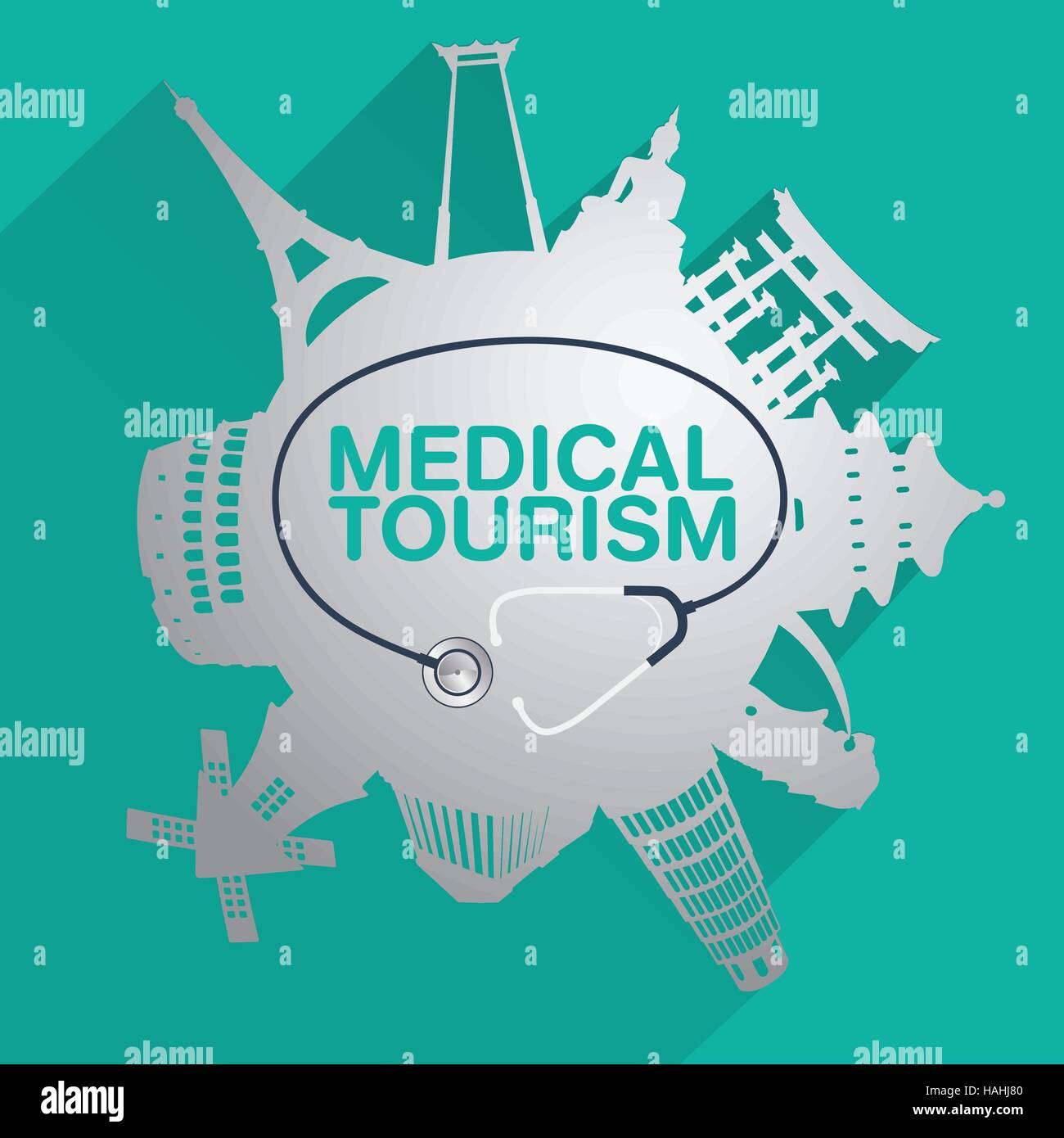 medical tourism vector background Stock Vector Image & Art - Alamy