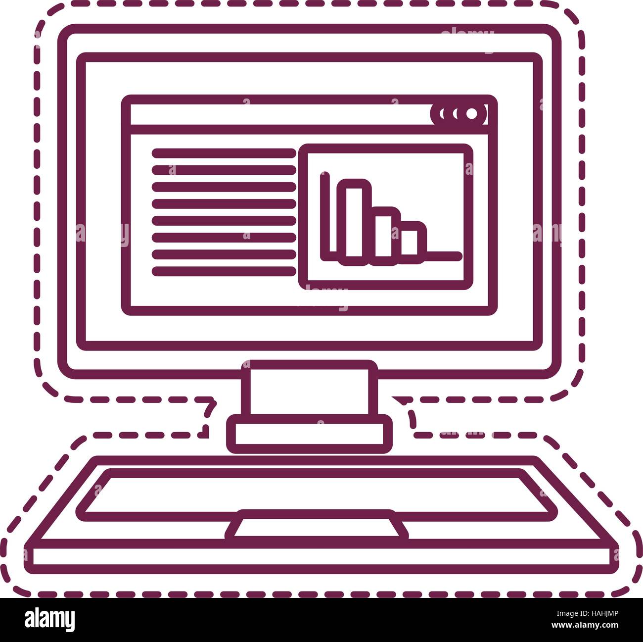 computer desktop computer icon vector illustration design Stock Vector ...