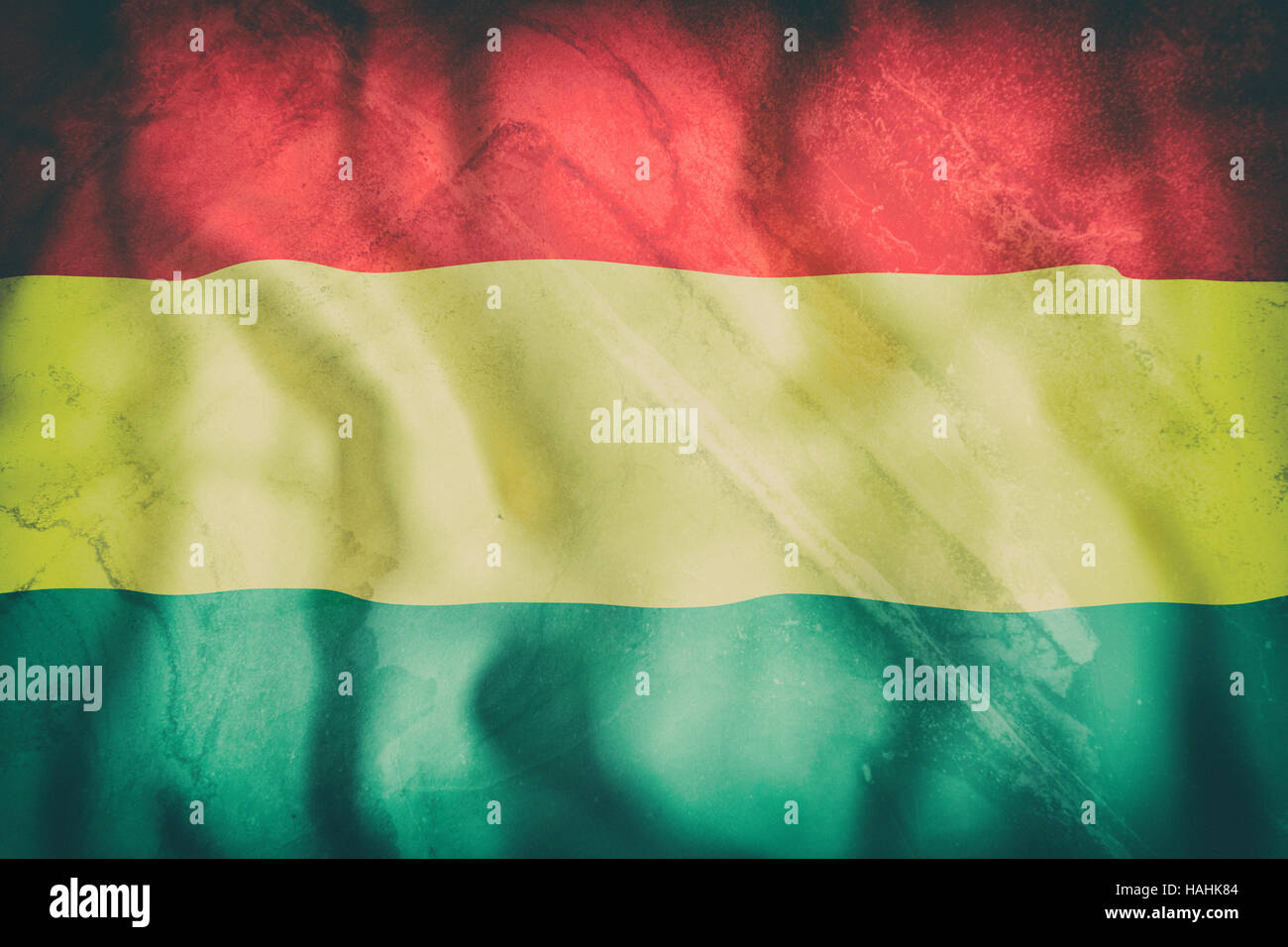 3d rendering of an old Bolivia flag waving Stock Photo - Alamy